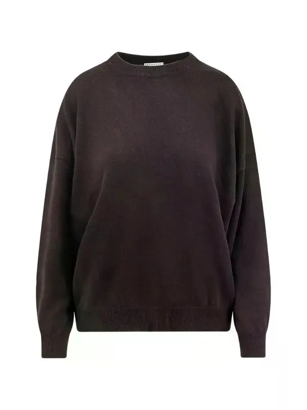 Brunello Cucinelli Monili-chain Crew-neck Sweater - Brown