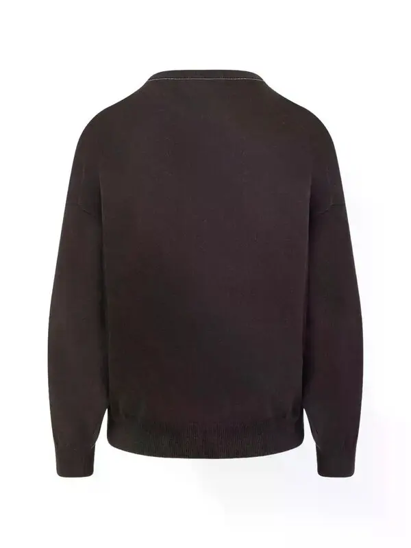 Brunello Cucinelli Monili-chain Crew-neck Sweater