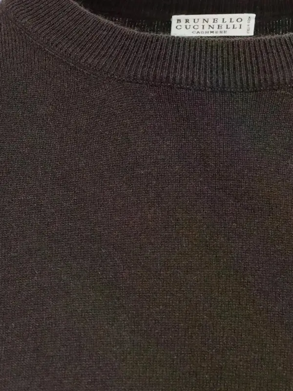 Brunello Cucinelli Monili-chain Crew-neck Sweater