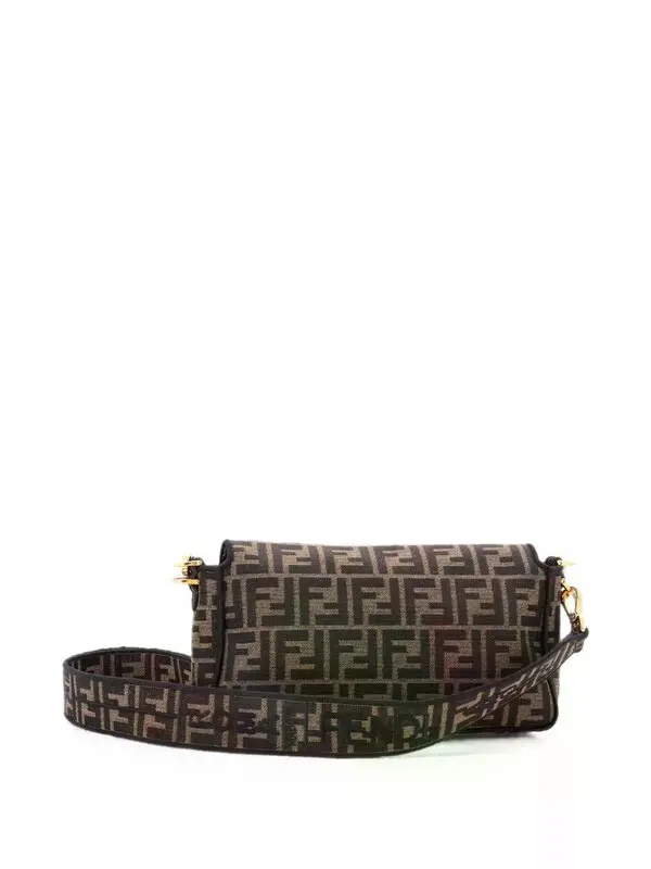 Fendi Baguette Nm Bag Zucca Canvas Medium Shoulder Bag