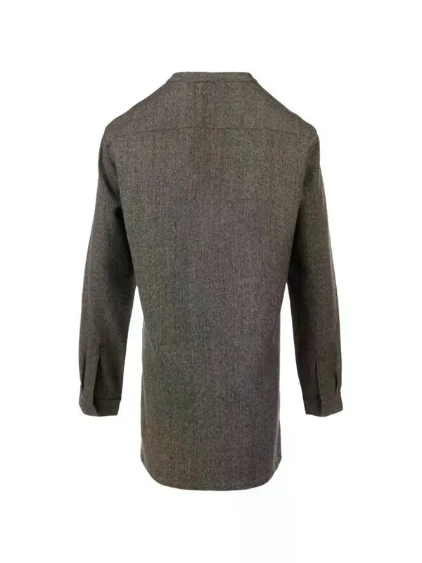 Rick Owens Wrap Style Long Sleeve Blouse