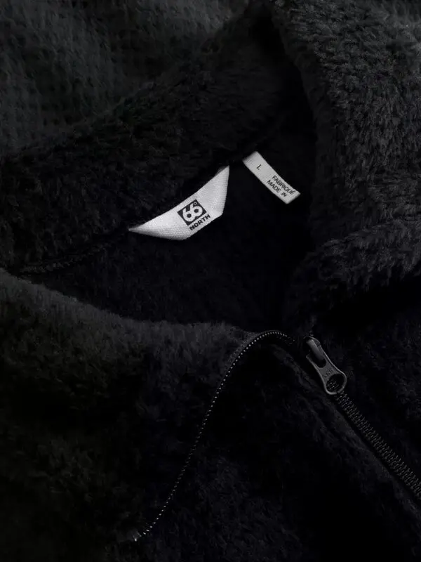 66 NORTH Hrannar Quarter-zip Fleece Sweater - Black