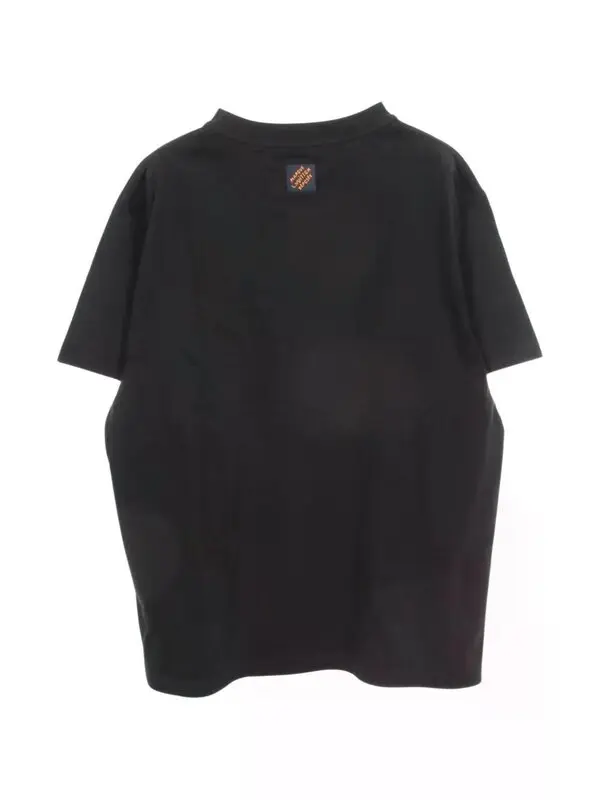 LOUIS VUITTON 2000s Embellished Signature T-shirt