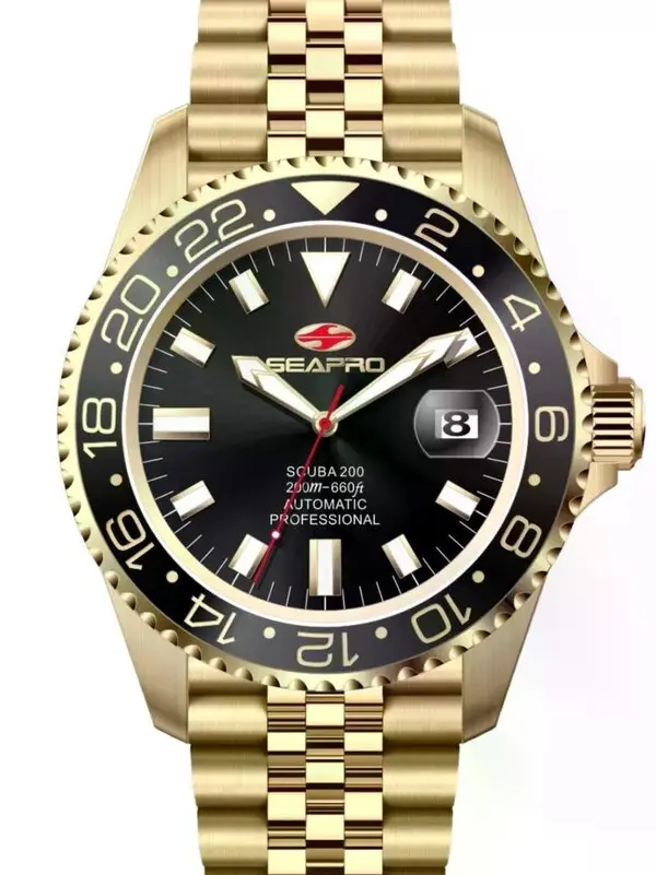 SEAPRO Grand Meridian 43mm Diver Watch - Black