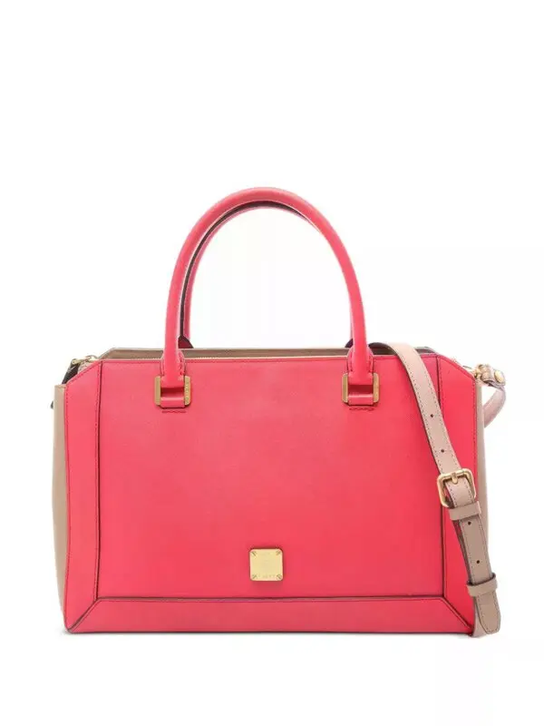 Mcm Leather Tote Bag