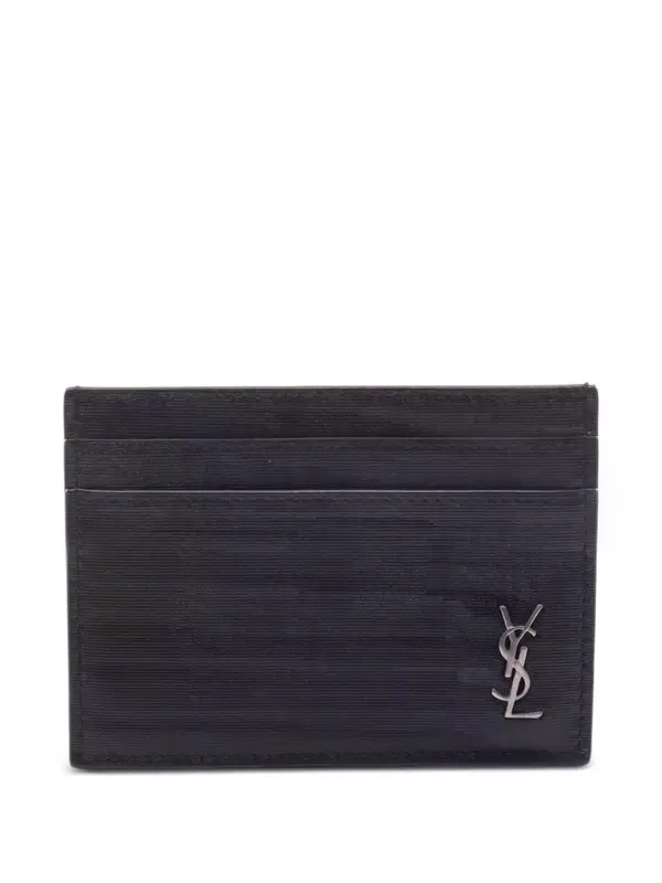 Saint Laurent 2020s Cassandra Card Case - Black