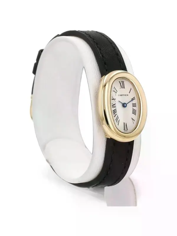 Cartier 1990s Mini Baignoire Watch - White