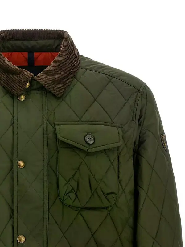 Polo Ralph Lauren Quilted Jacket With Corduroy Collar