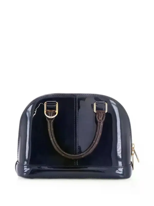 LOUIS VUITTON Alma Handbag Vernis Monogram Canvas Bb Satchel