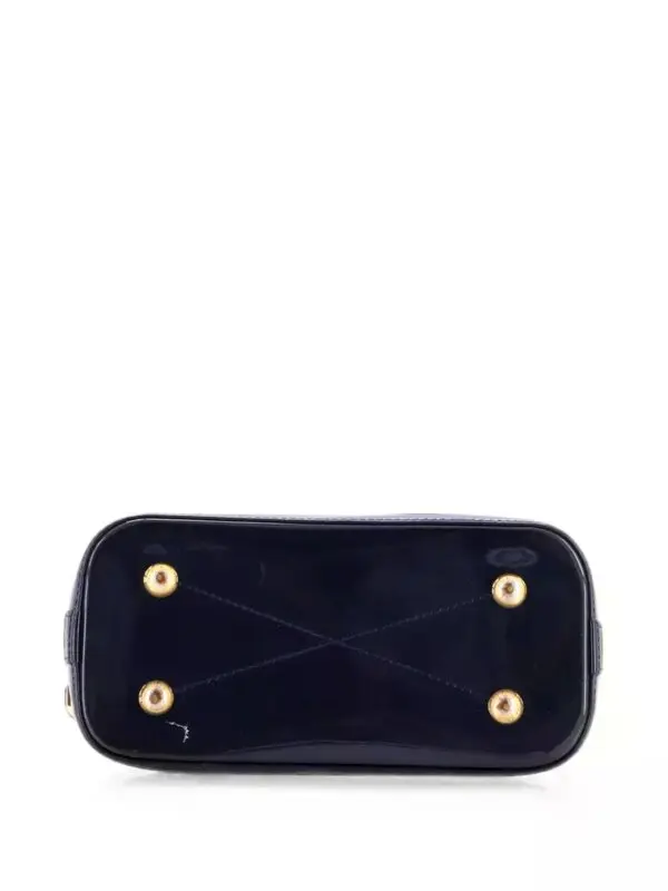 LOUIS VUITTON Alma Handbag Vernis Monogram Canvas Bb Satchel