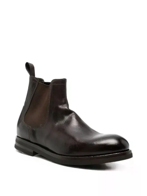 GREEN GEORGE Leather Chelsea Boots - Brown