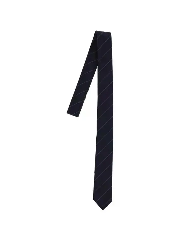 Thom Browne Rwb Stripe Neck Tie - Blue