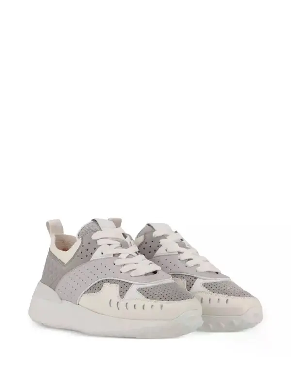 TOD'S Perforated-details Lace-up Panelled Sneakers