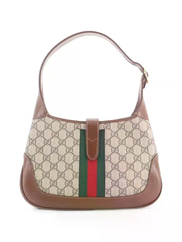Gucci Jackie 1961 Gg Coated Canvas Small Hobo Bag