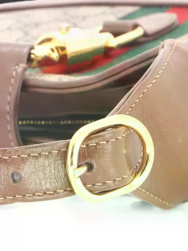 Gucci Jackie 1961 Gg Coated Canvas Small Hobo Bag