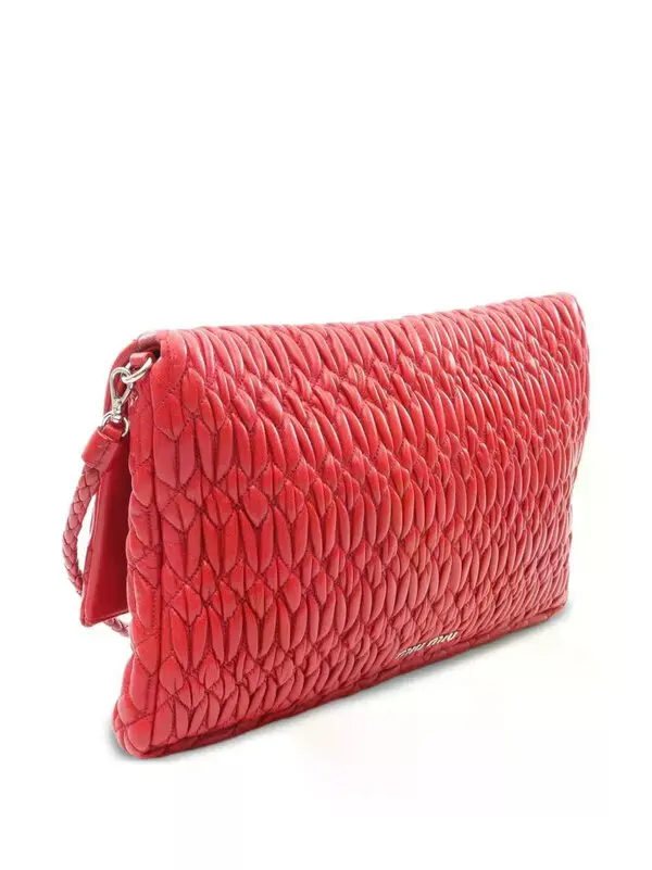 Miu Miu Matelassé Shoulder Bag - Red