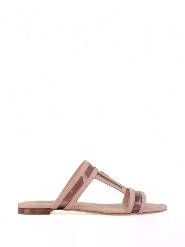 TOD'S T Timeless Transparent-panel Sandals - Pink