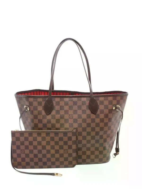 LOUIS VUITTON 2018 Mm Neverfull Damier Ebène Tote Bag - Brown