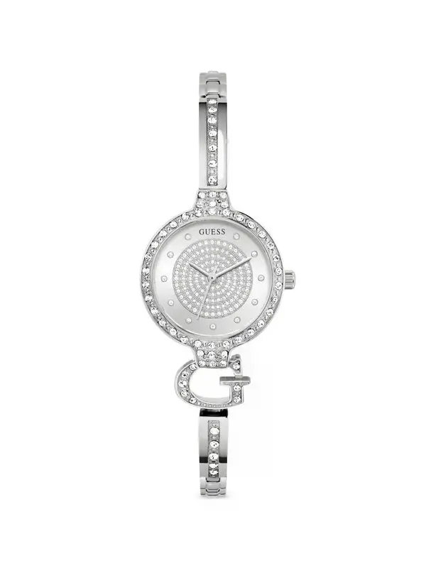 Guess Giselle Crystal-embellished 28mm Watch - Silver