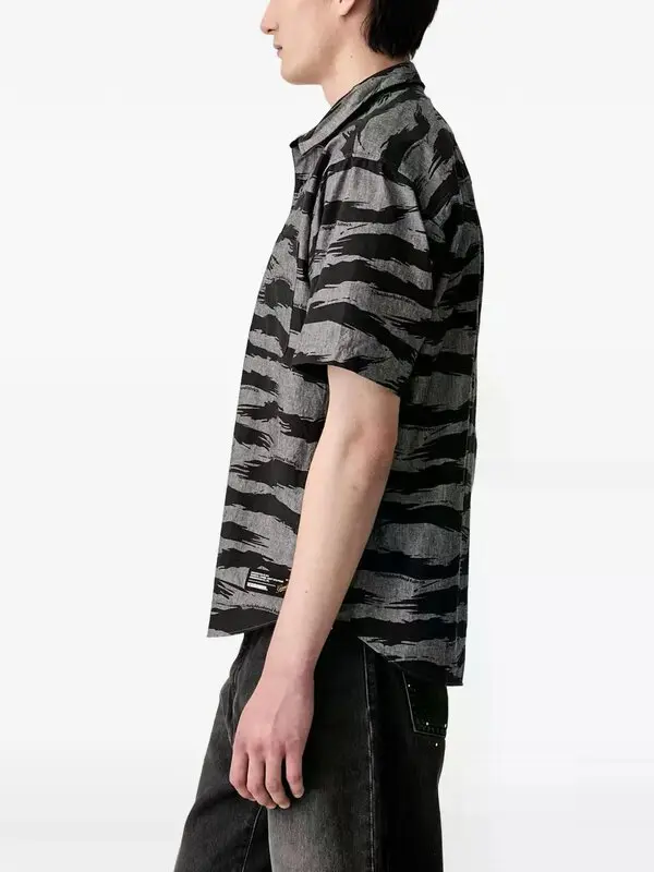 NEIGHBORHOOD Tiger-stripe Short-sleeve Shirt