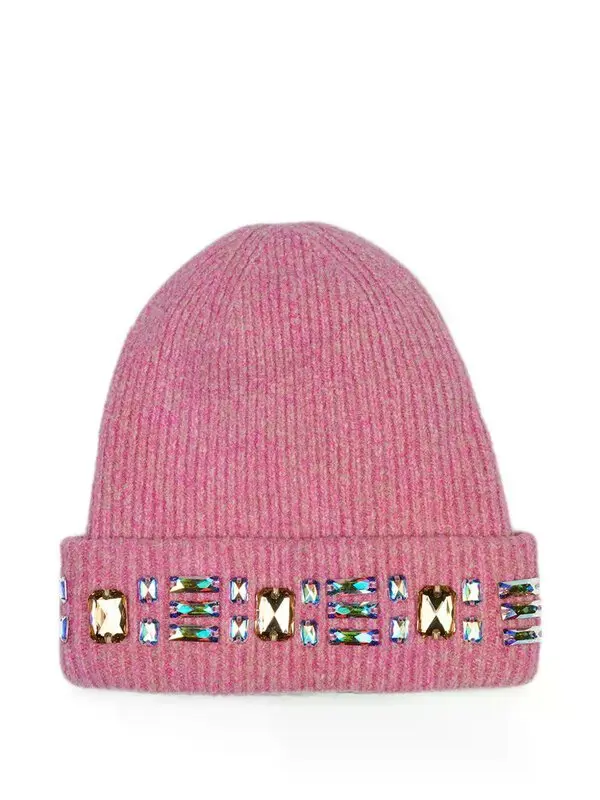 MELROSE HIGH X Lotto Crown Of Cairo Beanie Hat - Pink