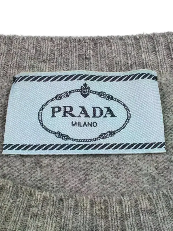 Prada 2000s Logo-intarsia Sweater