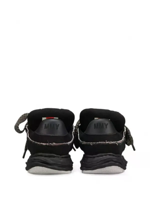Mihara Yasuhiro Wayne Puffer Og Sole Patterned Lace Canvas Low-top Sneakers