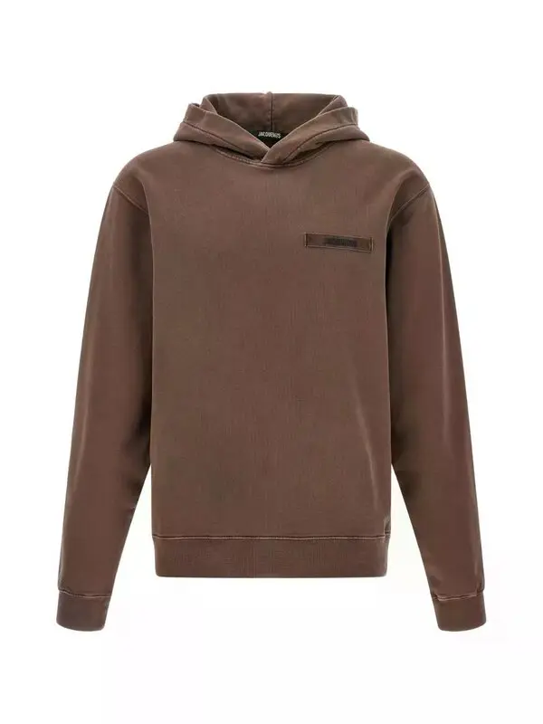 Jacquemus Le Hoodie Gros-grain Hoodie - Brown