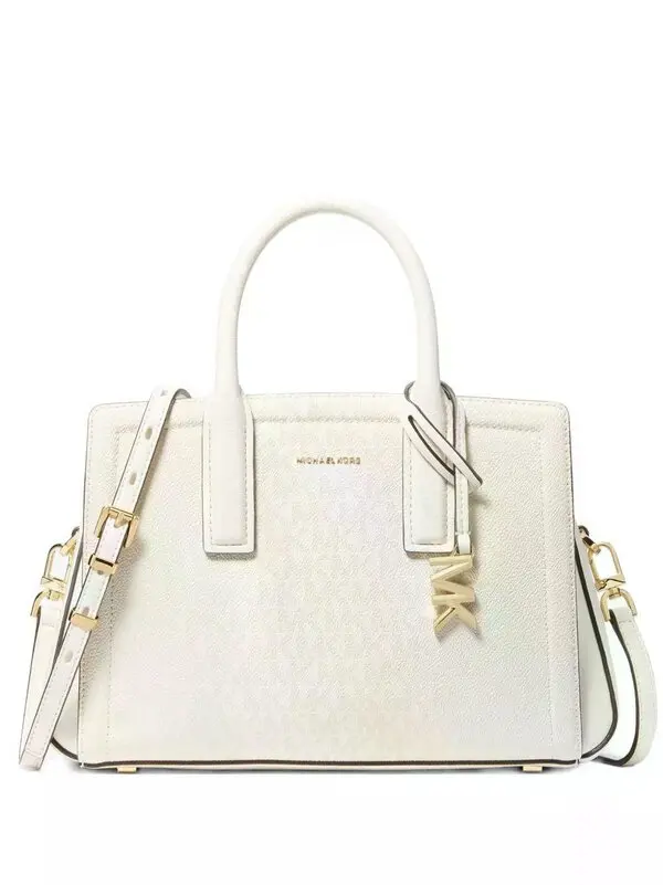 Michael Kors Small Laila Exclusive Logo Satchel - Neutrals