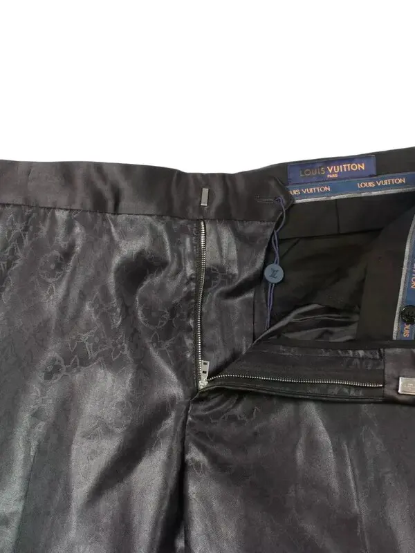 LOUIS VUITTON Monogram-flower Tapered Trousers