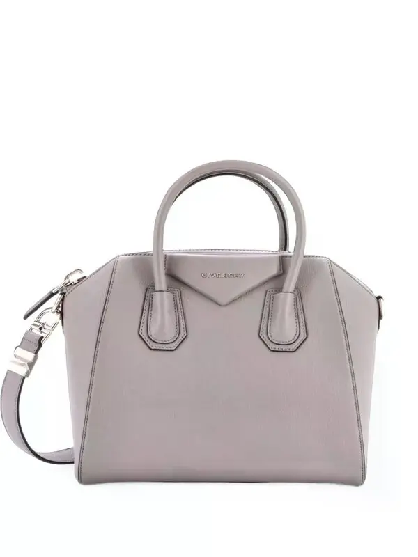Givenchy Antigona Bag Leather Small Satchel - Grey