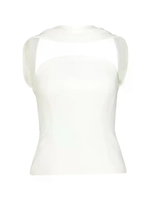Roland Mouret Scarf-neck Sleeveless Blouse