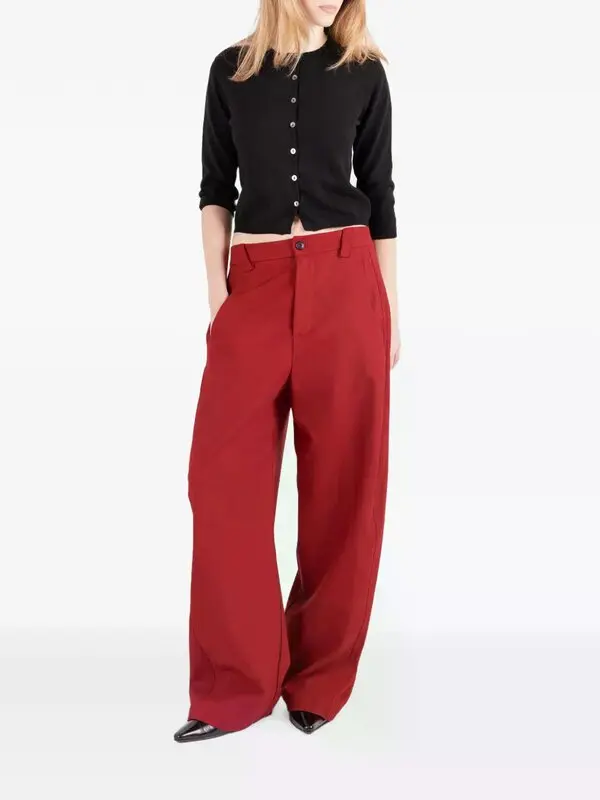 SOCIETE ANONYME Button-up Cashmere Cardigan - Red