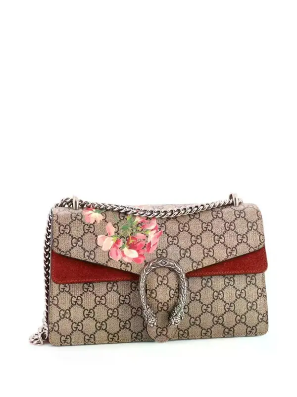 Gucci Dionysus Blooms Print Gg Coated Canvas Small Shoulder Bag - Brown