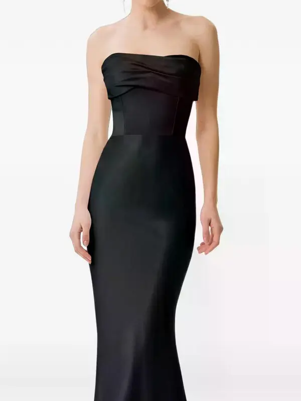 FRAMBOISE Lyris Strapless Gathered Maxi Dress