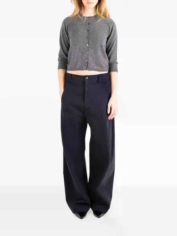 SOCIETE ANONYME Ingrid Button-up Cropped Cardigan - Grey