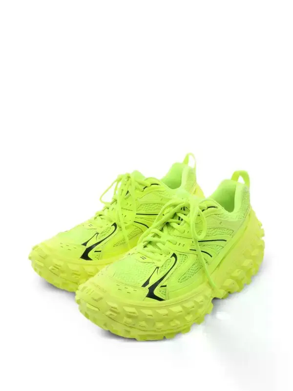 Balenciaga Mesh Paneled Chunky Sole Sneakers - Yellow