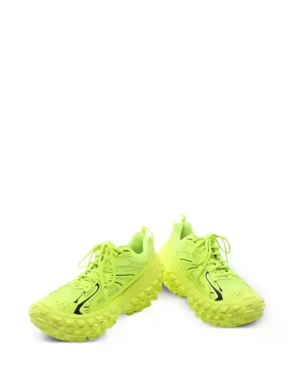 Balenciaga Mesh Paneled Chunky Sole Sneakers - Yellow