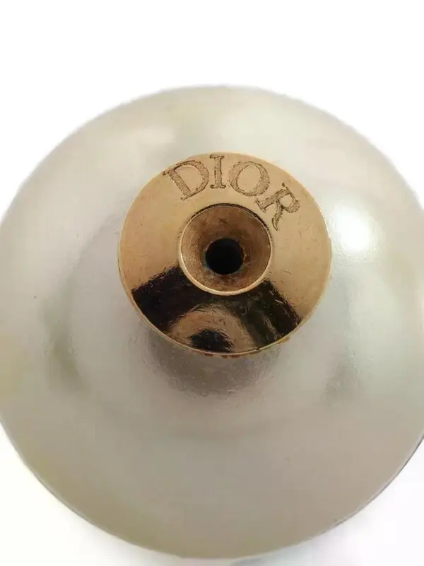 Dior Tone Faux Pearl Cd Logo Drop Earrings