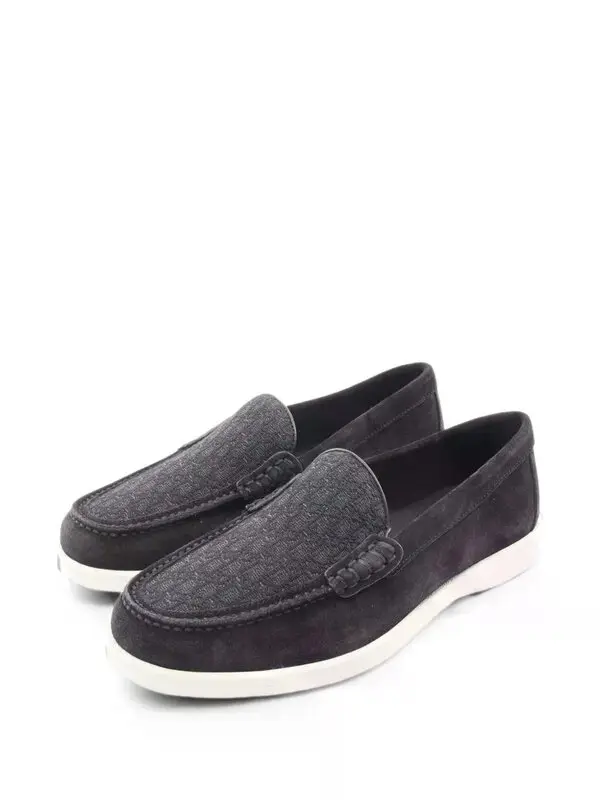 Dior Granville Oblique Jacquard Loafers - Black