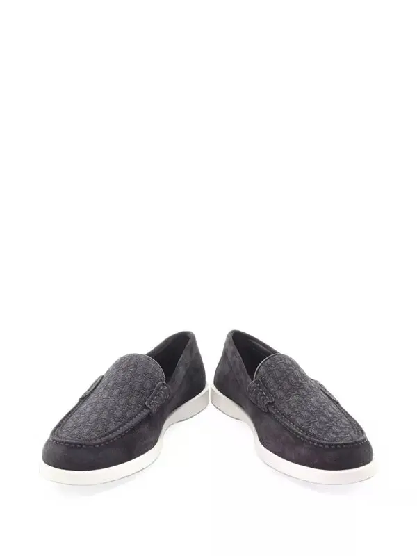 Dior Granville Oblique Jacquard Loafers - Black
