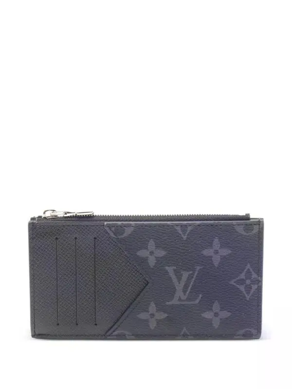 LOUIS VUITTON 2010s Monogram Eclipse Card Case - Black