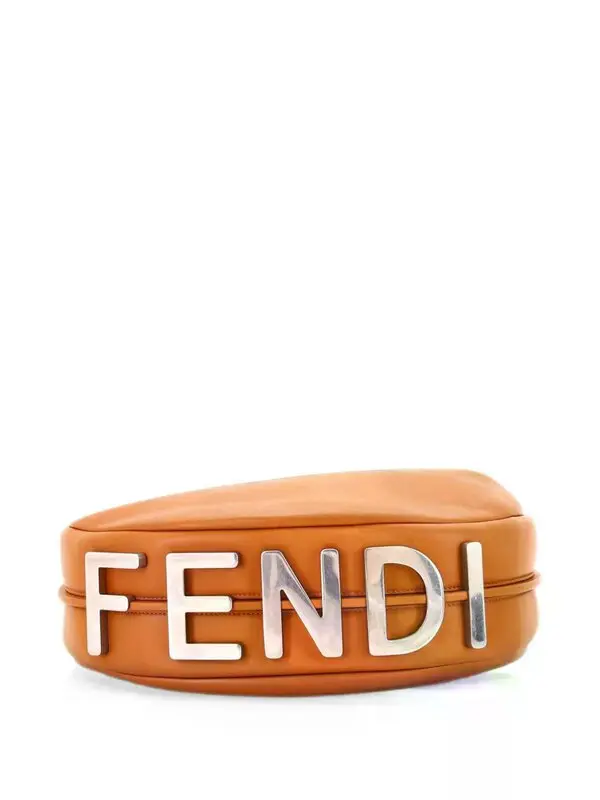 Fendi Fendigraphy Bag Leather Medium Hobo Bag