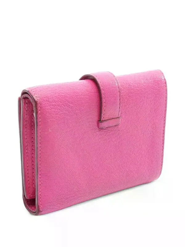 Hermès 2022 Bearn Trifold Wallet - Pink