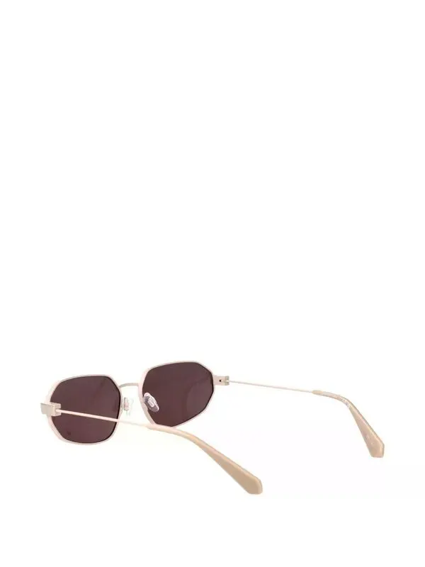 Calvin Klein Geometric Frame Sunglasses