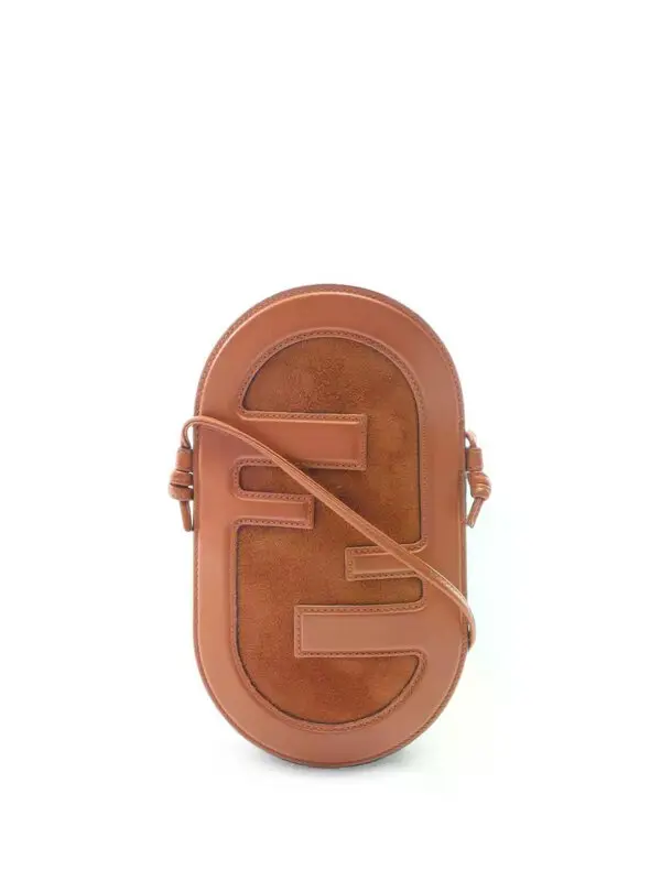 Fendi 2010s O'lock Leather Shoulder Bag - Brown