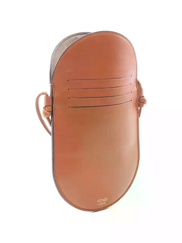 Fendi O'lock Leather Shoulder Bag - Brown