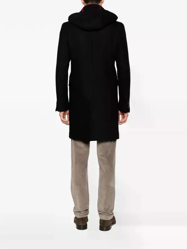 MANUEL RITZ Double-breasted Hooded Coat