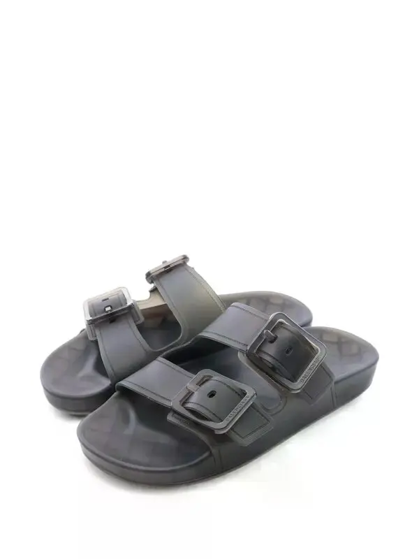 Balenciaga 2020s Mallorca Buckle-fastening Slide Sandals - Black