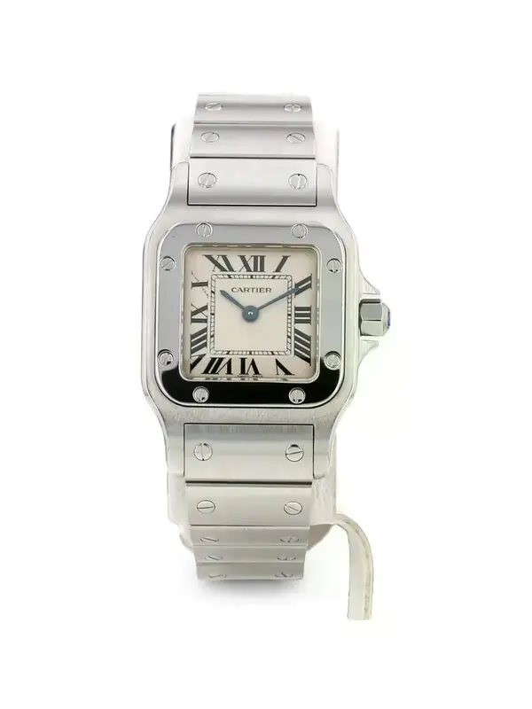 Cartier 2010s Santos Galbée 24mm Watch - White